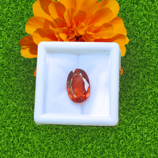 Certified Natural Hessonite Garnet– Energized Gomed Stone for Rahu Pla ...