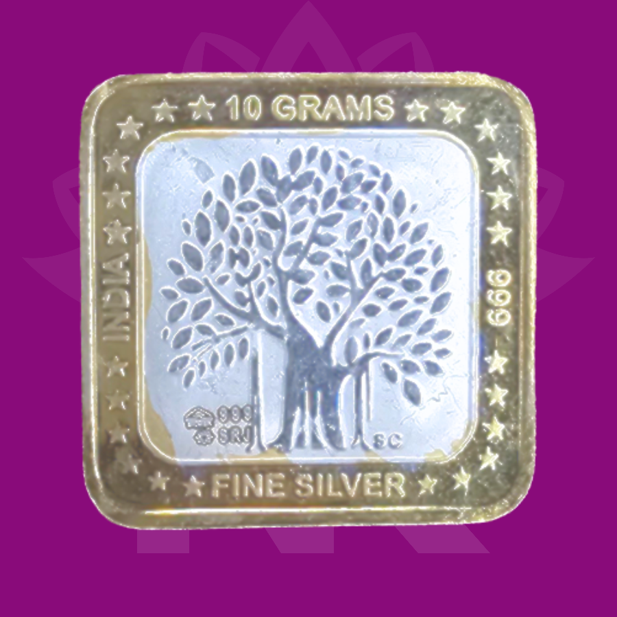 Abundance and Growth Silver Coin (10 Grams) – Dr. Neeti Kaushik's Shop